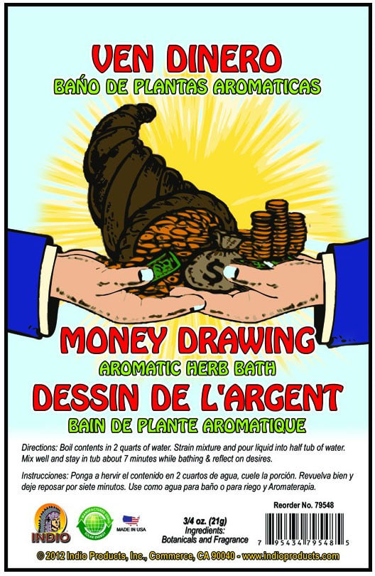 Money Drawing Bath Herbs Envelope – Powerfulhand.com