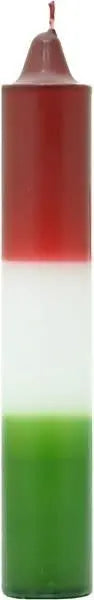 Red, White & Green Triple Action Jumbo Candle – Powerfulhand.com